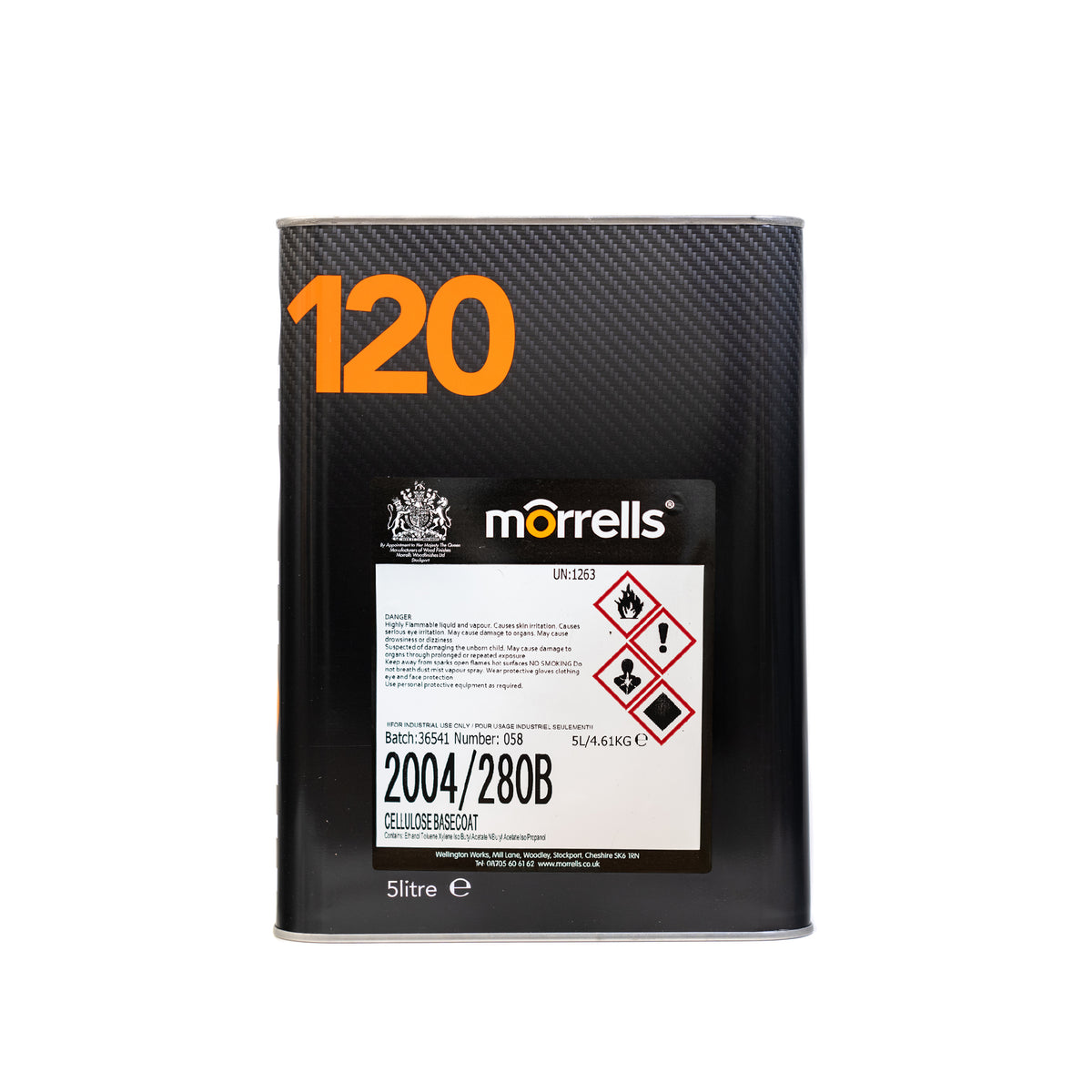 Morrells Pre-Catalyst Cellulose Basecoat M2004/280 5 Litres – Restorate