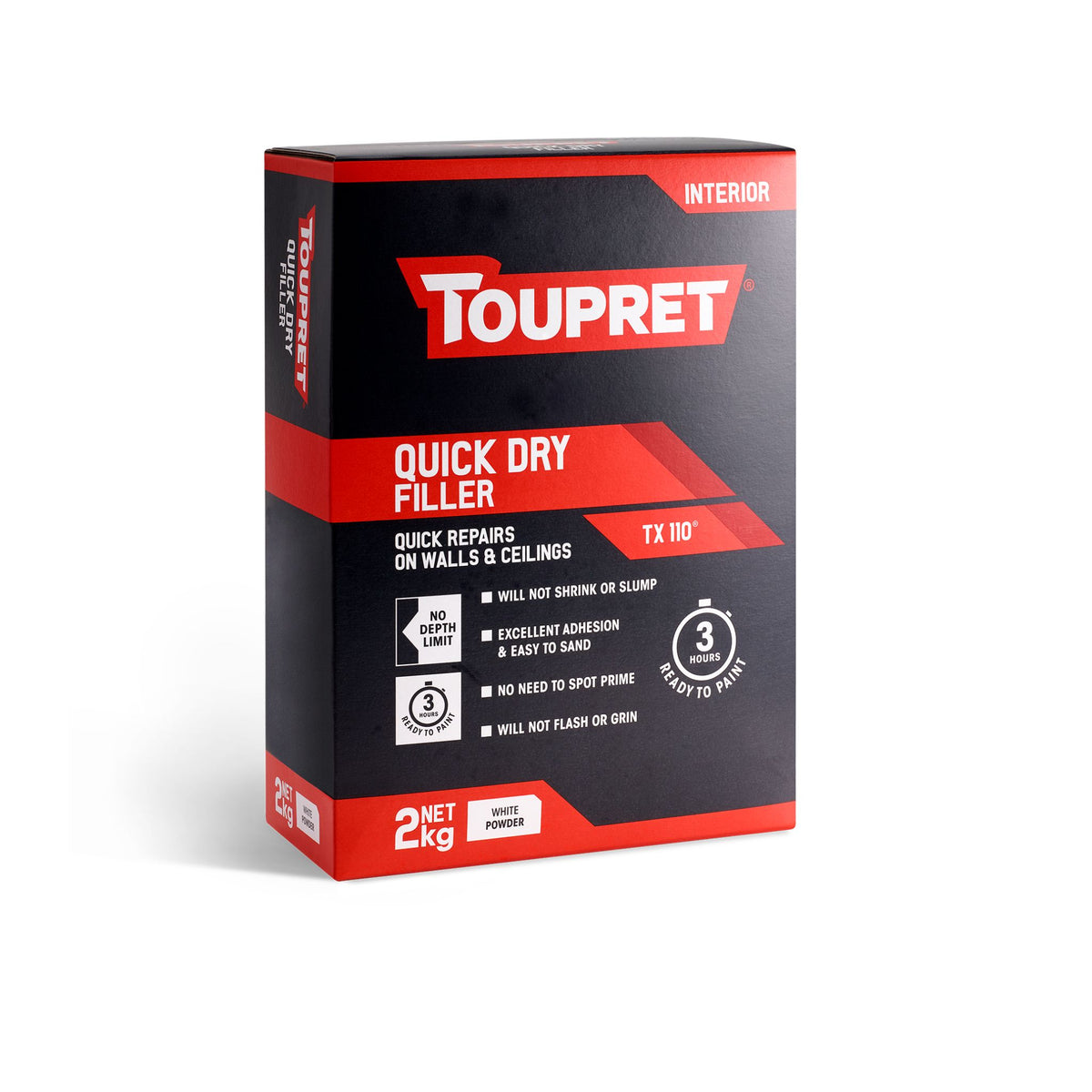 Toupret Quick Dry Filler TX110 2kg White – Restorate