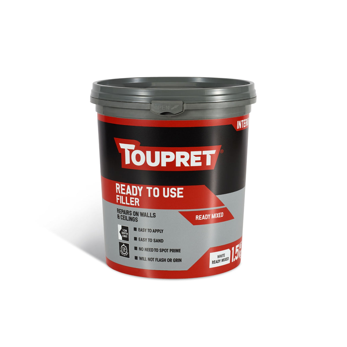 Toupret Ready to Use Interior Filler 1.5kg White – Restorate