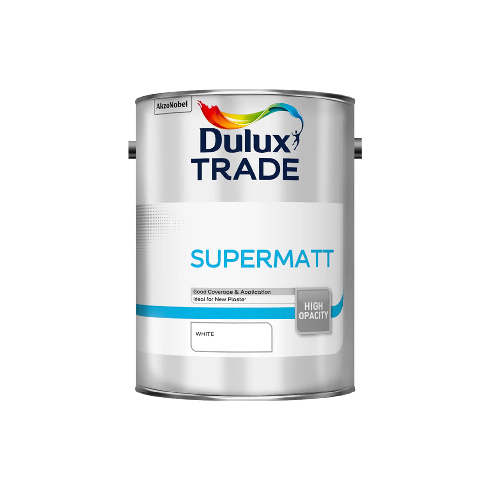 Dulux Trade Supermatt White 5 Litre – Restorate