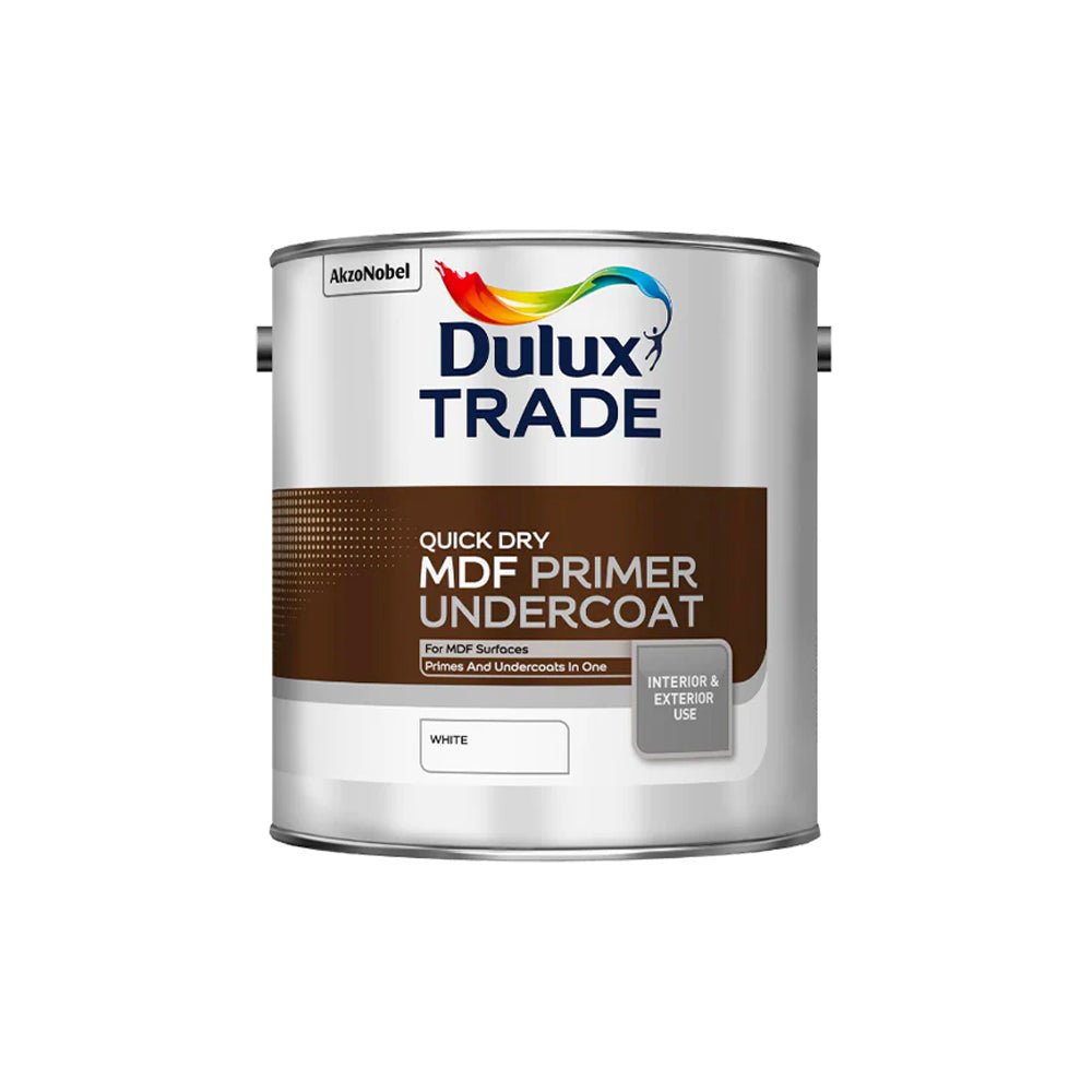 Dulux Trade Quick Dry MDF Primer Undercoat White 2.5 Litres – Restorate